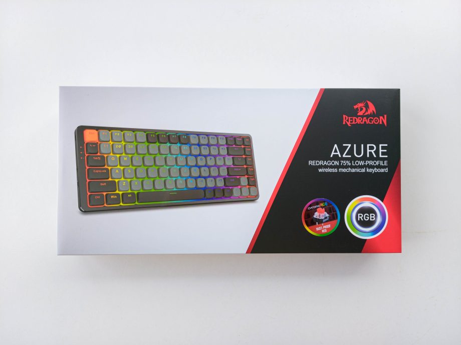 Recenzja Redragon K652 Azure RGB (GTMX Low-Profile Red)
