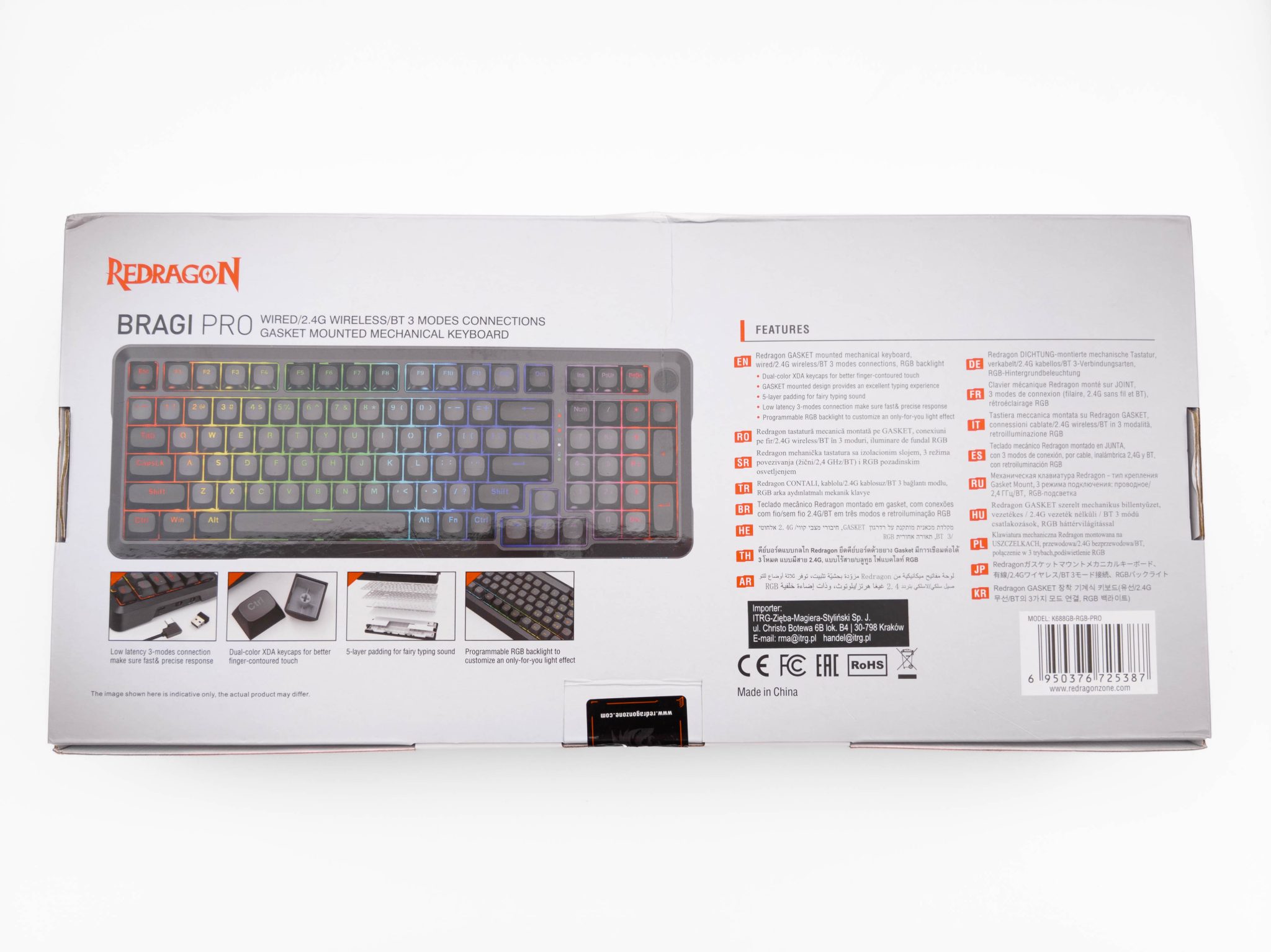 Recenzja Redragon K688GB Bragi PRO